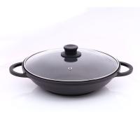 China Double Ears Aluminum Alloy Soup Pot 28cm Nonstick Induction Base Hot Pot for sale