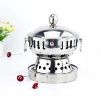 China 201 Stainless Steel Alcohol Stove Buffet Pot with Lid 16cm Eco Friendly for sale