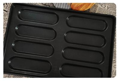 China Commercial Stainless Steel Muffin Pan Nonstick Baking Tray for Loaf Bread 40x30cm for sale