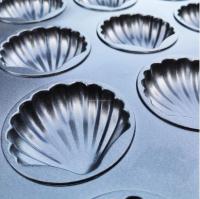 China Aluminum Shell Shaped Cake Pan Commercial Bakery Equipment Black for sale