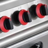 China CE 6 Burner Gas Range Commercial Cooking Equipment 1200mm with Cabinet for sale