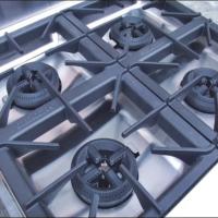 China Commercial Gas Range 4 Burner 30KW 22KW Stainless Steel Cooktop for Restaurant Kitchen for sale