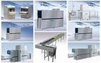 China 380V Commercial Hood Dishwasher 50 Racks/Hour Stainless Steel Dishwashing Machine for sale