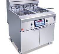 China 36kW 4 Basket 2 Tank Industrial Electric Deep Fryer 28L Stainless Steel for sale
