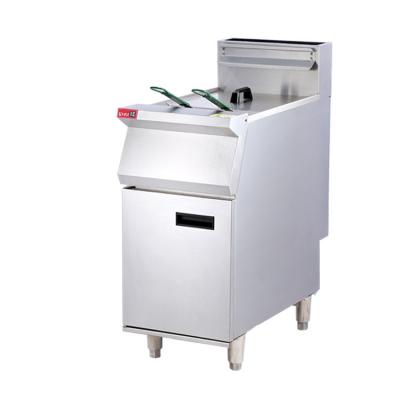 China 18kW 28L Single Tank Gas Fryer Commercial Stainless Steel Cooking Equipment for sale