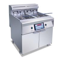 China 36kW 4 Basket 2 Tank Industrial Electric Deep Fryer 28L Stainless Steel for sale