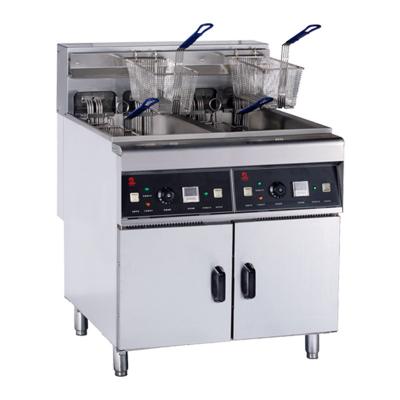 China Commercial Electric Deep Fryer 18kW 28L Stainless Steel Table Top Fryer for sale