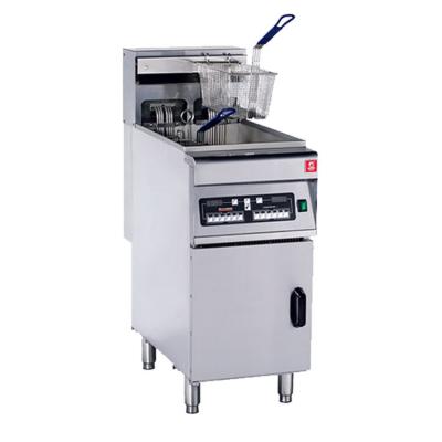 China Electric Commercial Chicken Fryer 28L 18kW Stainless Steel with Digital Control for sale