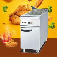 China Commercial Gas Fryer 28L Stainless Steel Deep Fryer for Restaurant Potato Frying for sale