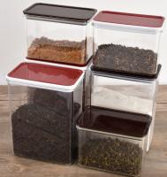 China PP 0.5L 1L Coffee Bean Storage Container Hotel Amenities Supplies Coffee Storage Bins for sale