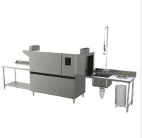 China Freestanding Commercial Dishwasher 150L Tank 47kW High Temp Dishwashing Machine for sale