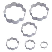 China Sakura Shaped Biscuit Cutters Stainless Metal Cookie Cutters for sale
