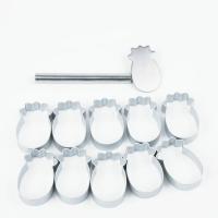 China Pineapple Shaped Cookie Cutter Stainless Steel Commercial Bakery Mold Custom Size 30000pcs MOQ for sale