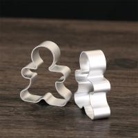 China Stainless Steel Gingerbread Man Biscuit Mould 8x3cm Commercial Bakery Cookie Cutter for sale
