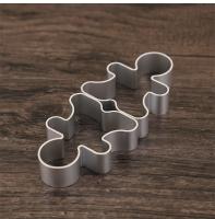 China Stainless Steel Gingerbread Man Biscuit Mould 8x3cm Commercial Bakery Cookie Cutter for sale
