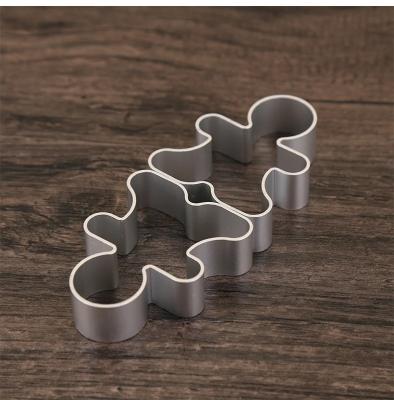 China Stainless Steel Gingerbread Man Biscuit Mould 8x3cm Commercial Bakery Cookie Cutter for sale