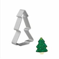 China Stainless Christmas Cookie Cutter Three Dimensional Christmas Tree Cake Mold for sale