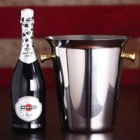 China Custom Stainless Steel Champagne Bucket Polished Ice Bucket 190mm x 220mm for sale