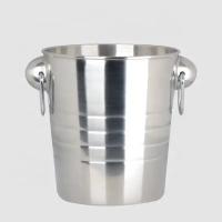 China Stainless Steel Champagne Ice Bucket 3 Sizes D248 D208 D180 for Bar Hotel for sale