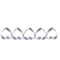 China Stainless Steel Heart Shape Cookie Cutter 10.8x2.5cm Commercial Bakery DIY Tool for sale
