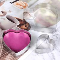 China Stainless Steel Heart Shape Cookie Cutter 10.8x2.5cm Commercial Bakery DIY Tool for sale