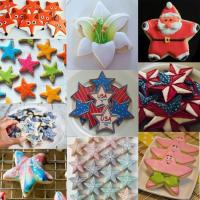 China Stainless Star Cookie Cutter Set Five Pointed Star Pastry Cutters for sale