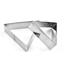 China Metal Geometric Cookie Cutters Set Triangle Biscuit Cutter for sale