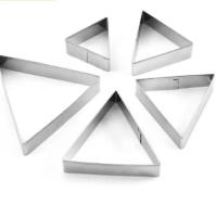 China Metal Geometric Cookie Cutters Set Triangle Biscuit Cutter for sale