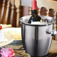 China Stainless Steel Insulated Ice Bucket 220mm H220 Party Wine Beer Cooler for sale