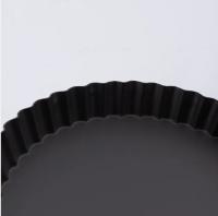 China ODM Non Stick Carbon Steel Pizza Pan Pie Tart Quiche Pan 6 8 10 12 Inch for sale