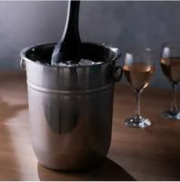 China Stainless Steel Beer Ice Bucket 230x250mm Double Ear Wine Cooler Party for sale