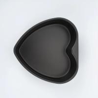 China Hard Anodized Aluminum Alloy Heart Shaped Cake Mold Nonstick 4 6 8 10 Inch Baking Pan for sale