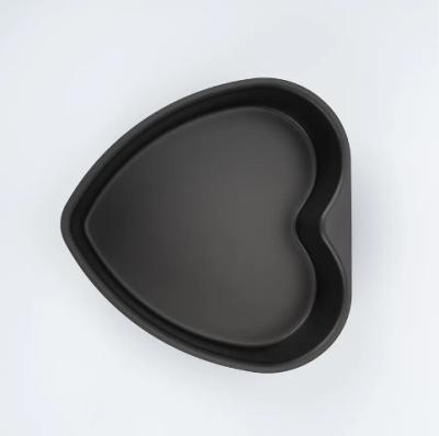 China Hard Anodized Aluminum Alloy Heart Shaped Cake Mold Nonstick 4 6 8 10 Inch Baking Pan for sale