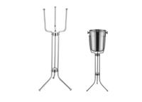 China SS304 Champagne Ice Bucket With Stand D250H750 mm for Hotel Bar Coffee Equipment for sale