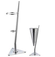 China SS304 Champagne Ice Bucket With Stand D250H750 mm for Hotel Bar Coffee Equipment for sale
