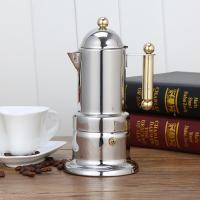 China 400ml Stainless Steel Moka Pot 4 Cup Bialetti Venus Style Stovetop Espresso Maker for sale