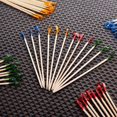 China Natural Bamboo Blunt Toothpick 6.5cm 10cm Eco Friendly Disposable for Party Restaurant for sale
