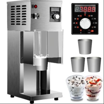 China Commercial Blizzard Machine 800W Stainless Steel Milkshake Mixer 10 Speed Adjustable for Ice Cream Flurry for sale