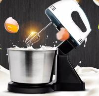 China 180W 220V 7-Speed Hand Mixer with Mixing Bowl for Dough Kneading and Egg Beating for sale