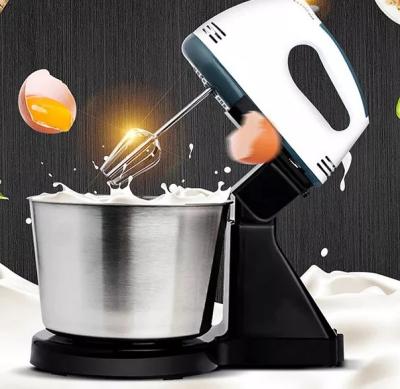 China 180W 220V 7-Speed Hand Mixer with Mixing Bowl for Dough Kneading and Egg Beating for sale