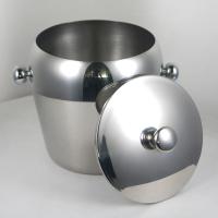 China Stainless Steel Ice Bucket with Ear 1.0L 2.0L Wine Beer Champagne Cooler for sale