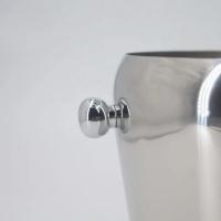 China Stainless Steel Ice Bucket with Ear 1.0L 2.0L Wine Beer Champagne Cooler for sale