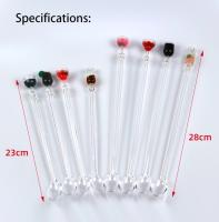 China Disposable Acrylic Swizzle Sticks 13.4cm BPA Free Drink Stirrers for Bar Hotel Restaurant for sale