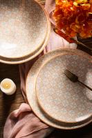 China Bone China Dinnerware Set Luxury Ceramic Dining Dishes Plates Bowls Cups Sets for sale