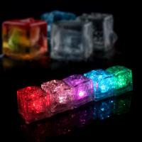 China Flashing Ice Cube Light Up LED Colorful Ice Cube Induction for sale