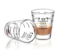 China Round Shot Glasses Measuring Cup 30ml Soda Lime Glass Heavy Wine Glass for sale