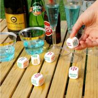 China 25mm White Drinking Dice Game Rolling Decider for Party Bar Bachelorette Fun for sale