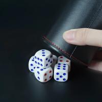 China Classic 6 Sided Dice Acrylic Square Cuble Round Corner for sale