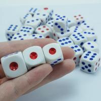 China Classic 6 Sided Dice Acrylic Square Cuble Round Corner for sale