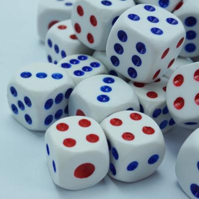 China Classic 6 Sided Dice Acrylic Square Cuble Round Corner for sale